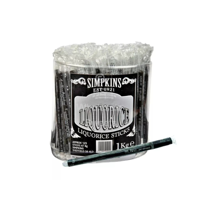 Simpkin Sugar Free Hard Liquorice Sticks 1kg