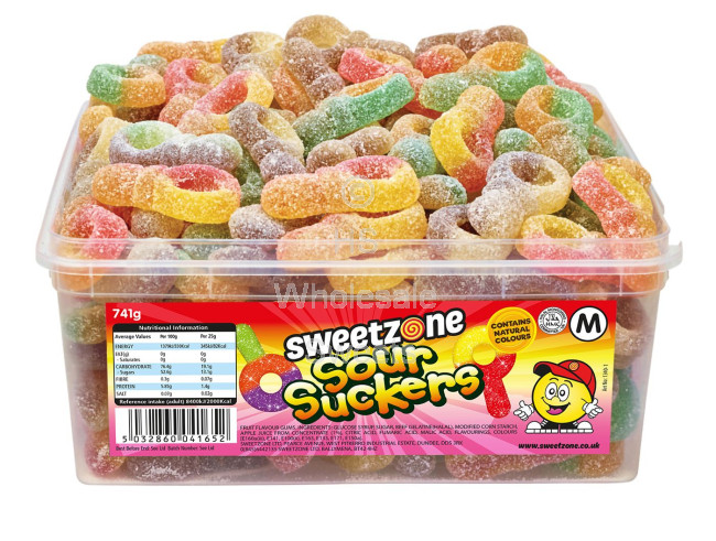 Sweetzone Sour Suckers Tub 741g