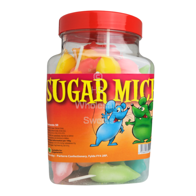 Sugared Mice Assorted Jar 50 Count