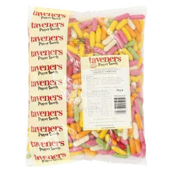Liquorice Torpedoes | Taveners Sweets