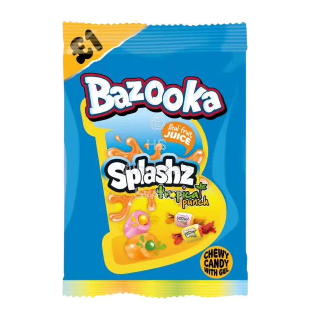 Bazooka Splashz Tropical 12x120g PMP