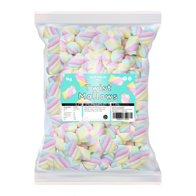 Candycrave Twist Mallows 1kg