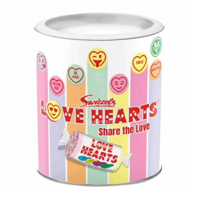 Swizzels Love Hearts Gift Drum 6x200g