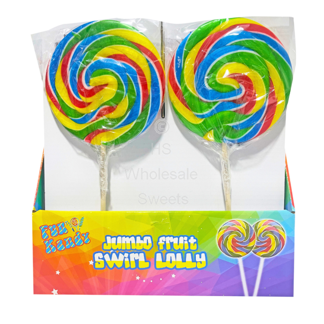 Fun Kandy Swirly Round Lollies 12x125g