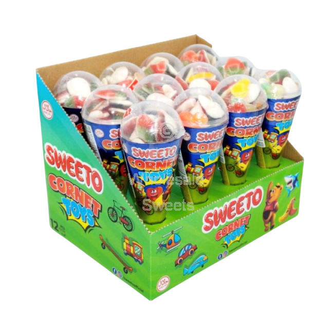 Sweeto Jelly Cornet Toys 12x65g