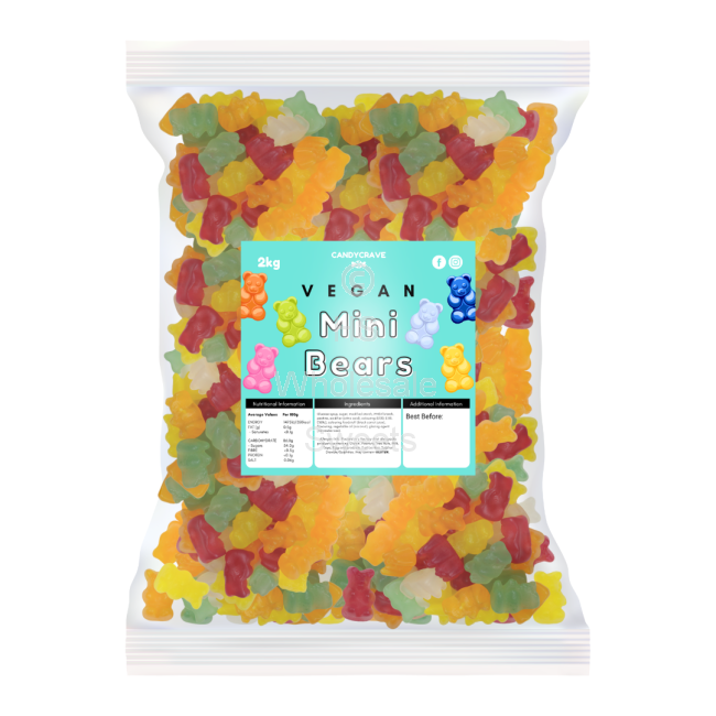 VEGAN MINI BEARS (CANDYCRAVE) 2KG