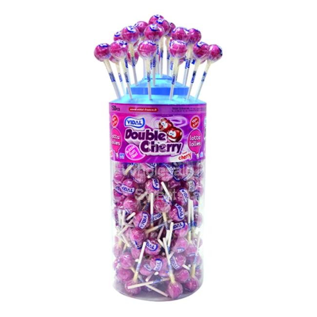 Vidal Double Cherry Lolly 150 Count