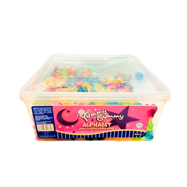 Yummy Gummy Alphabet Letters 1000g Tub
